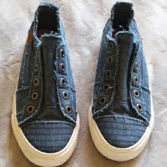 Blowfish | Shoes | Blowfish Blue Casual Slipon Sneakers | Poshmark